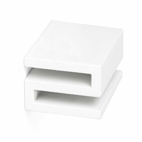 Стеклодержатель REI CASE 2 SOPORTE-ALUMINIO 40X40 CRISTAL 3-6 BLANCO MATE