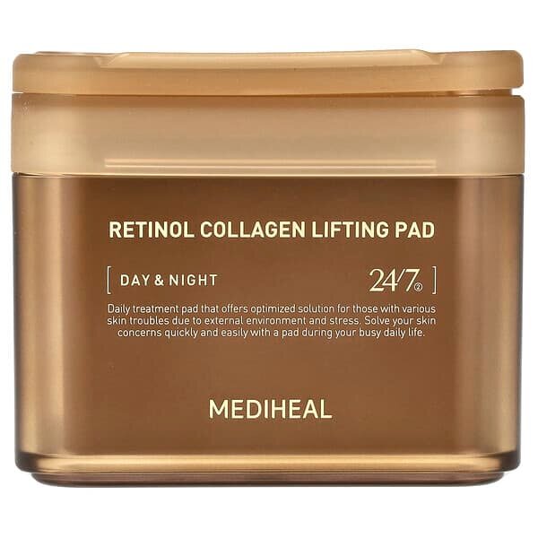 Mediheal, Коллагеновые подушечки для лифтинга с ретинолом, Day & Night, 100 подушечек