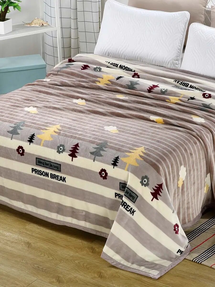 Плед 200х220 евро на кровать Lindo