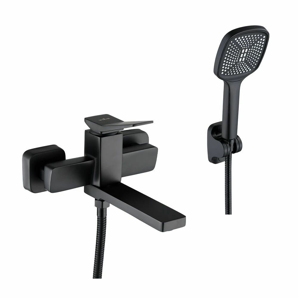 423531-C Смеситель од. для ванны кор. (Черный) ViEiR