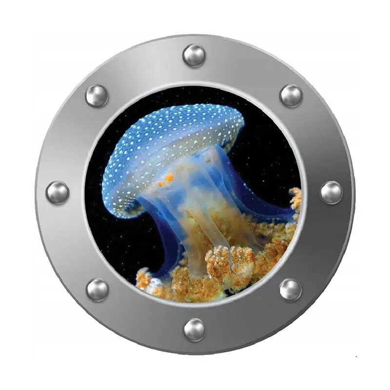 ПВХ наклейки для стен "Морская жизнь" 20cm(7.87 inch), M410 E