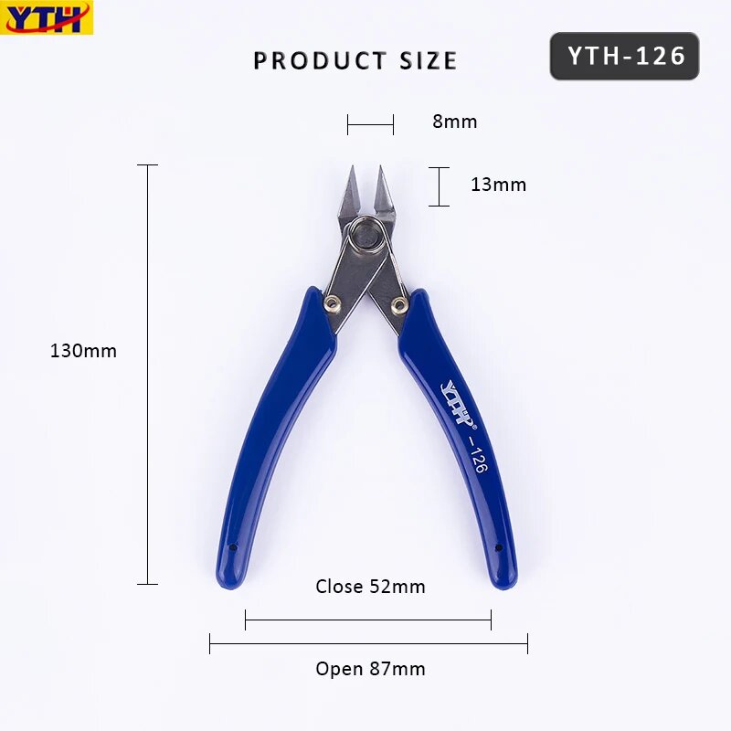 Многофункциональный инструмент, кусачки для синей проволоки, 140 мм, мини-кабель, диагональные плоскогубцы, рыболовные кусачки, пружина из нержавеющей стали для изготовления моделей своими руками