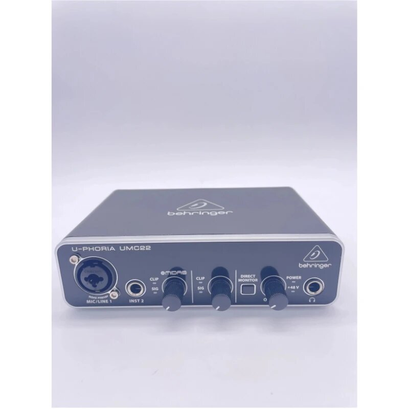 BEHRINGER U-PHORIA UMC22 звуковой интерфейс для записи в реальном времени, усилитель микрофона, внешний звуковой интерфейс USB