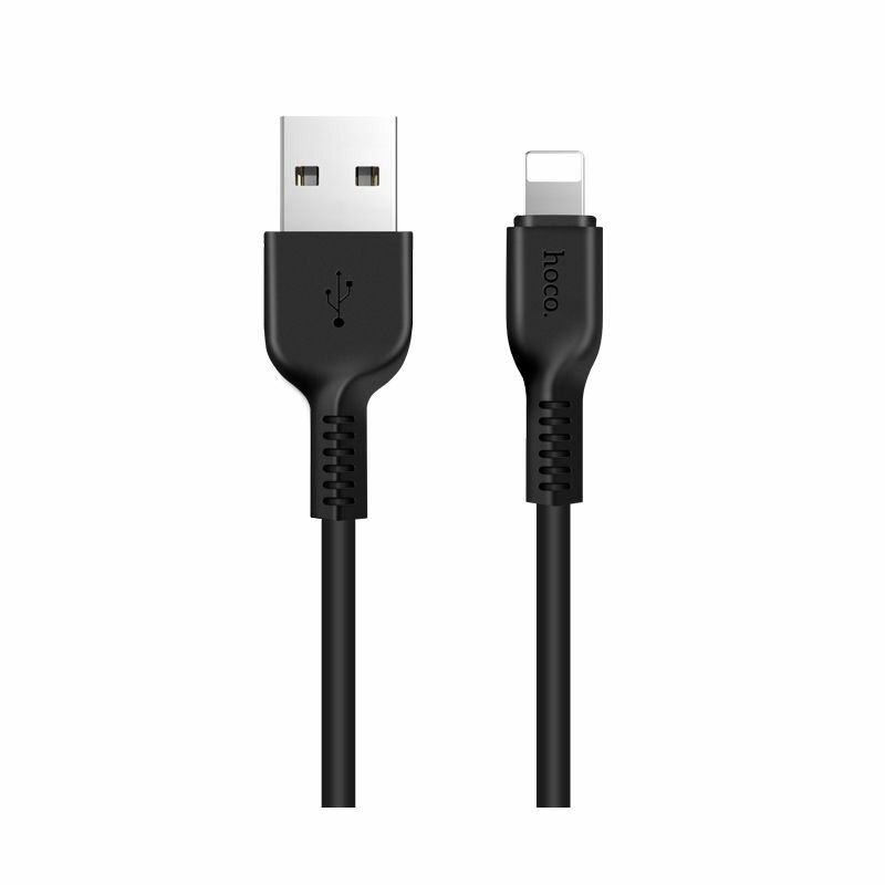 Кабель HOCO X20 Lightning 8pin 2.4A (3 метра), черный