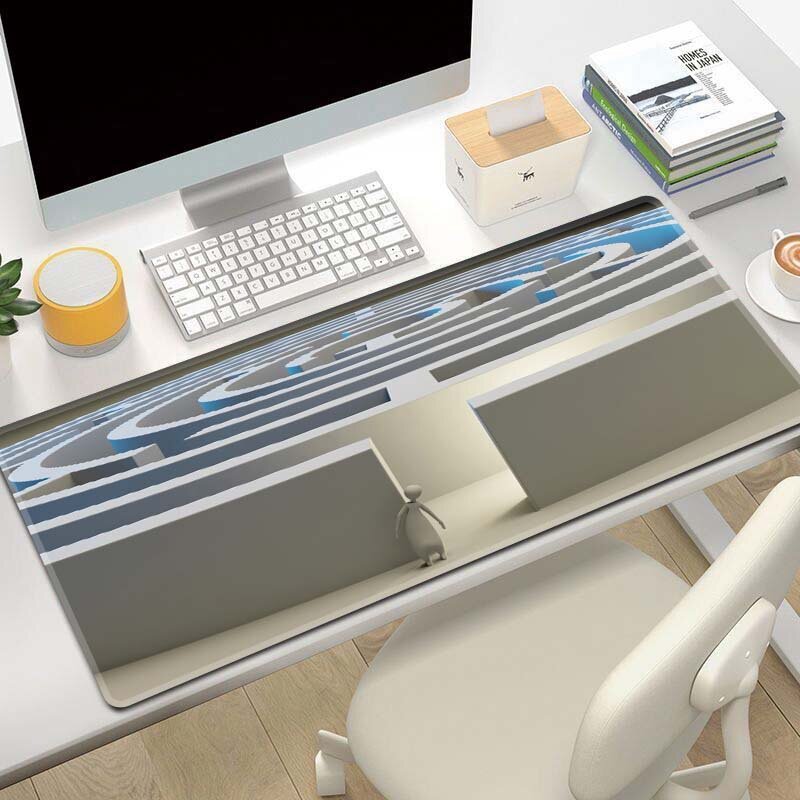 Коврик для мыши Liangcaida B30-Лабиринт, нескользящий, ткань, 1000x500 мм