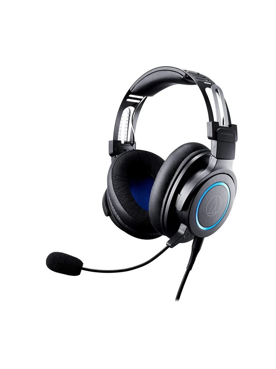 Наушники с микрофоном AUDIO-TECHNICA ATH-G1 черный/синий