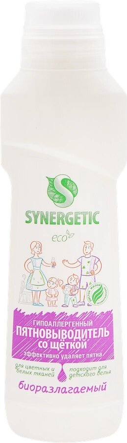 Пятновыводитель для предварительной обработки пятен SYNERGETIC биоразлагаемый гипоаллергенный, 0,25л
