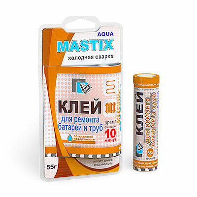 Холодная сварка MASTIX для батарей и труб в блистере 55гр.