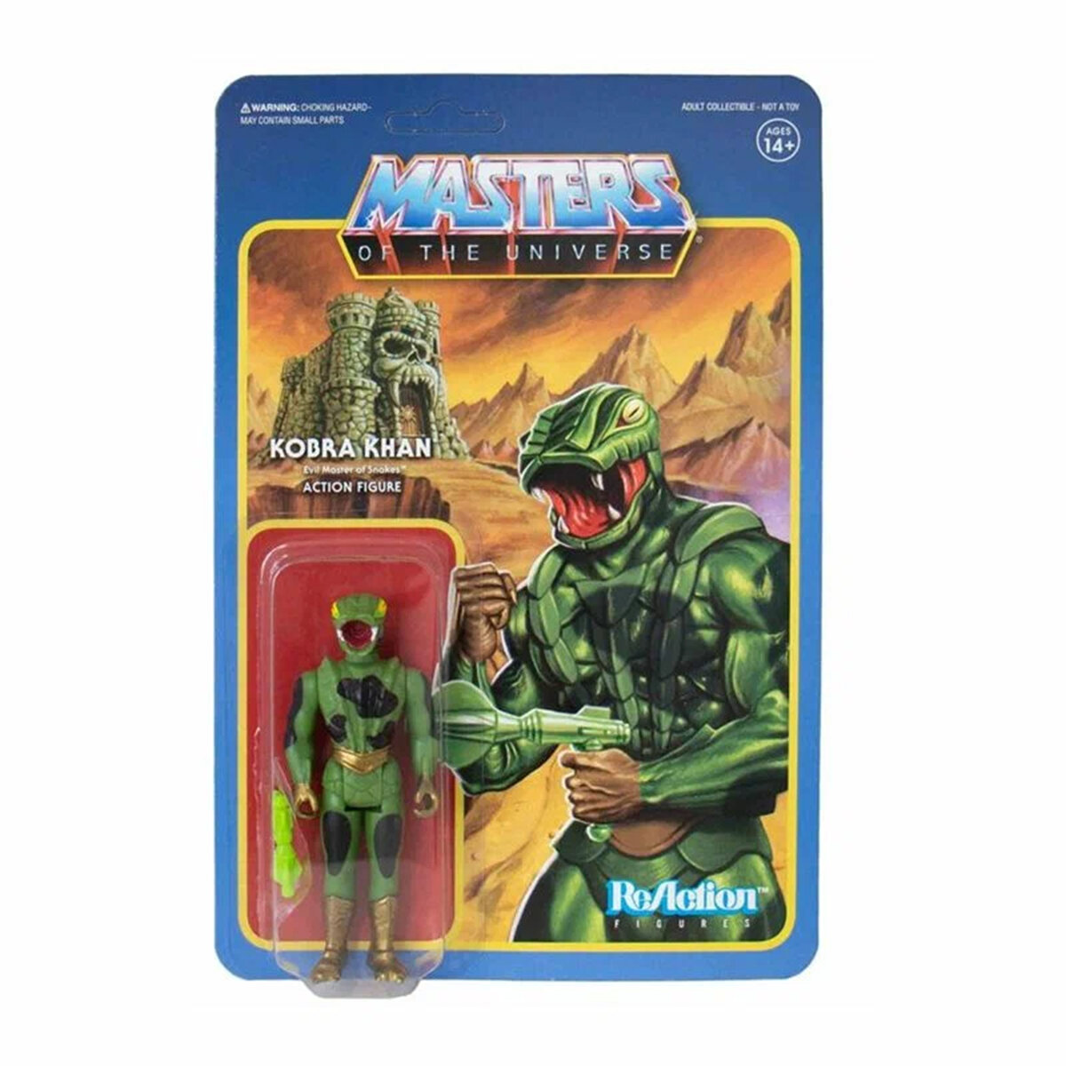Super7 Masters of The Universe Kobra Khan ReAction Figures / Нежная и интересная коллекционная детские игрушки фигурка