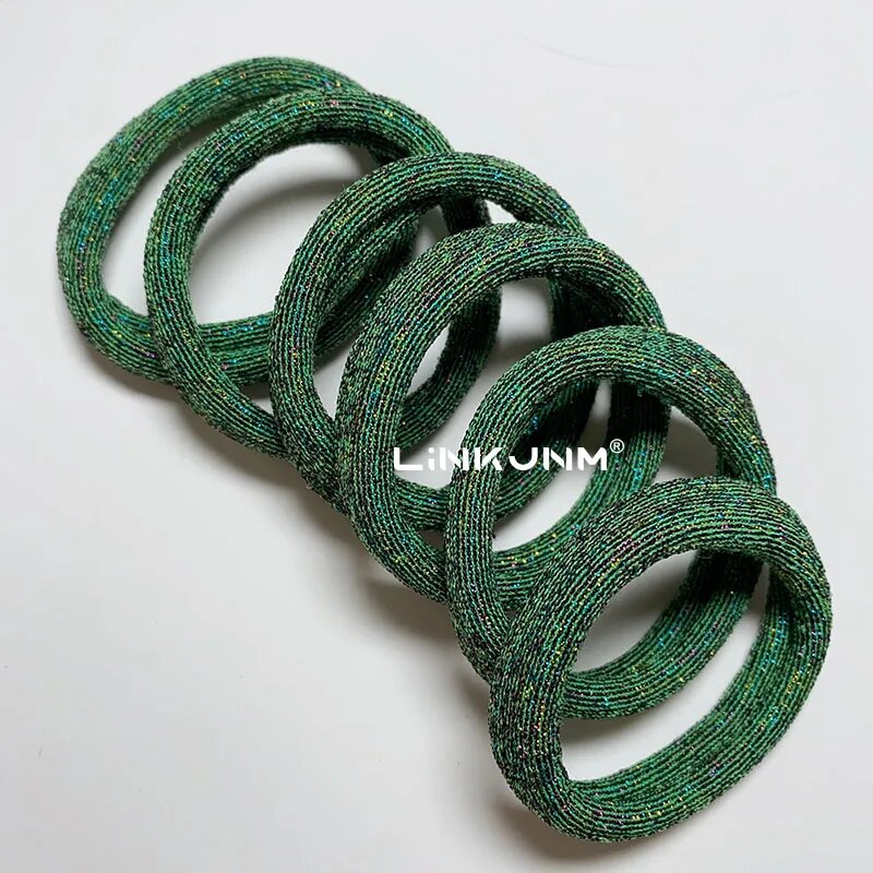 Зеленые резинки для волос LINKJNM 6шт.