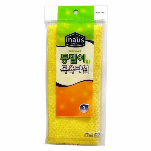 Clean wrap Мочалка для тела из вискозы Inaus, жесткая, массажная, размер 30 х 90 см