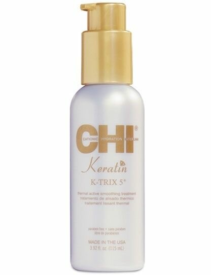 CHI Keratin K-Trix 5 Smoothing Treatment - Разглаживающая эмульсия для волос с кератином 115 мл