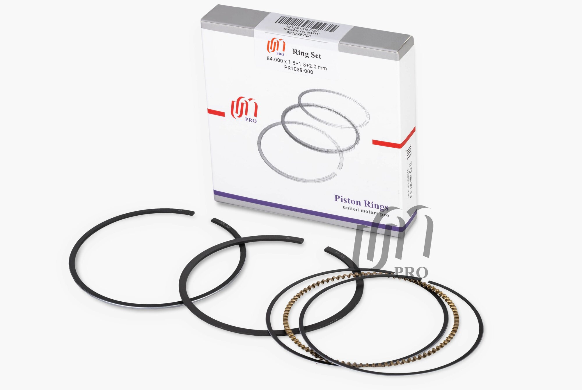 Кольца поршневые STD BMW M50B25 M52B28 M52B25 d84.0 STD 1.5-1.5-2 на 1 цил. UM