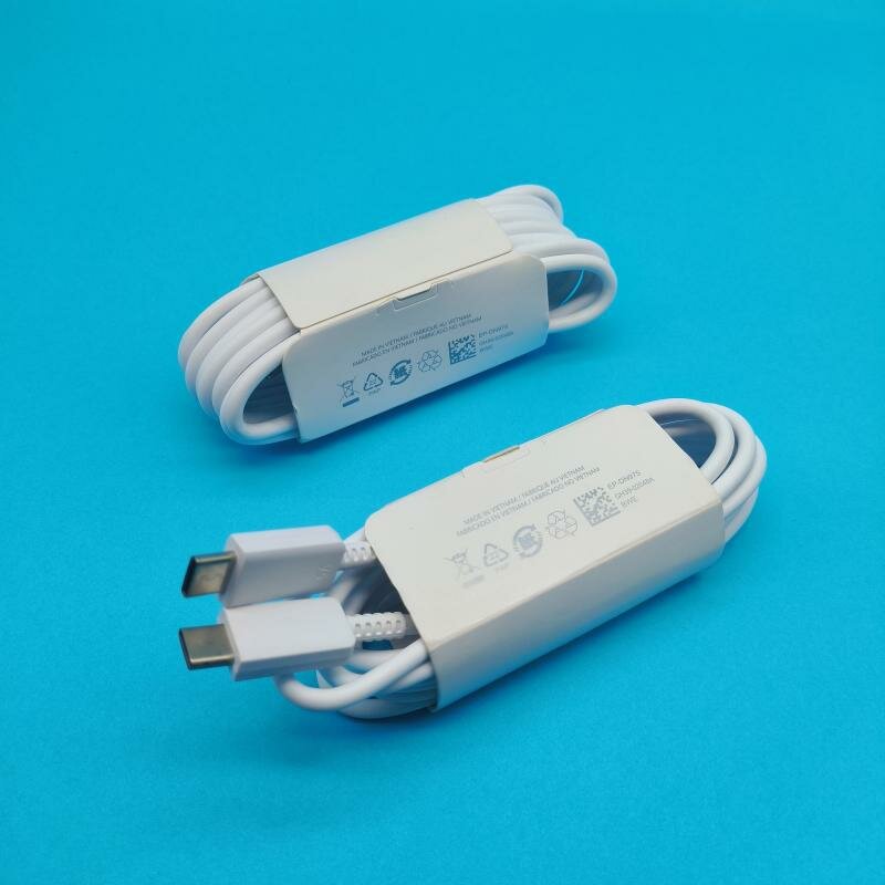 Кабель для зарядки, 45Вт, 2м, для Samsung S21/S22, Type-C, белый