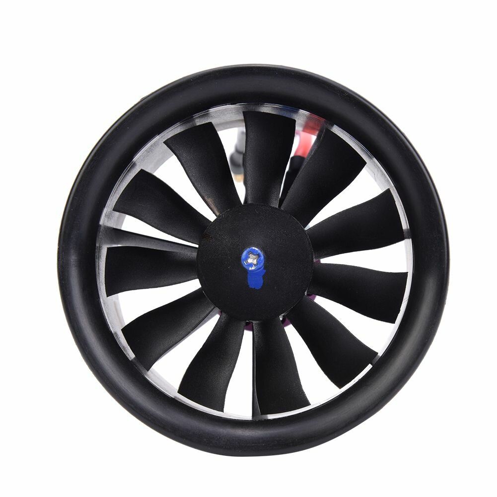 Винтовой вентилятор EDF 64мм 11-лопастной с бесщеточным двигателем для аксессуаров модельных самолетов RC KV3500 4S EDF 64 Duct