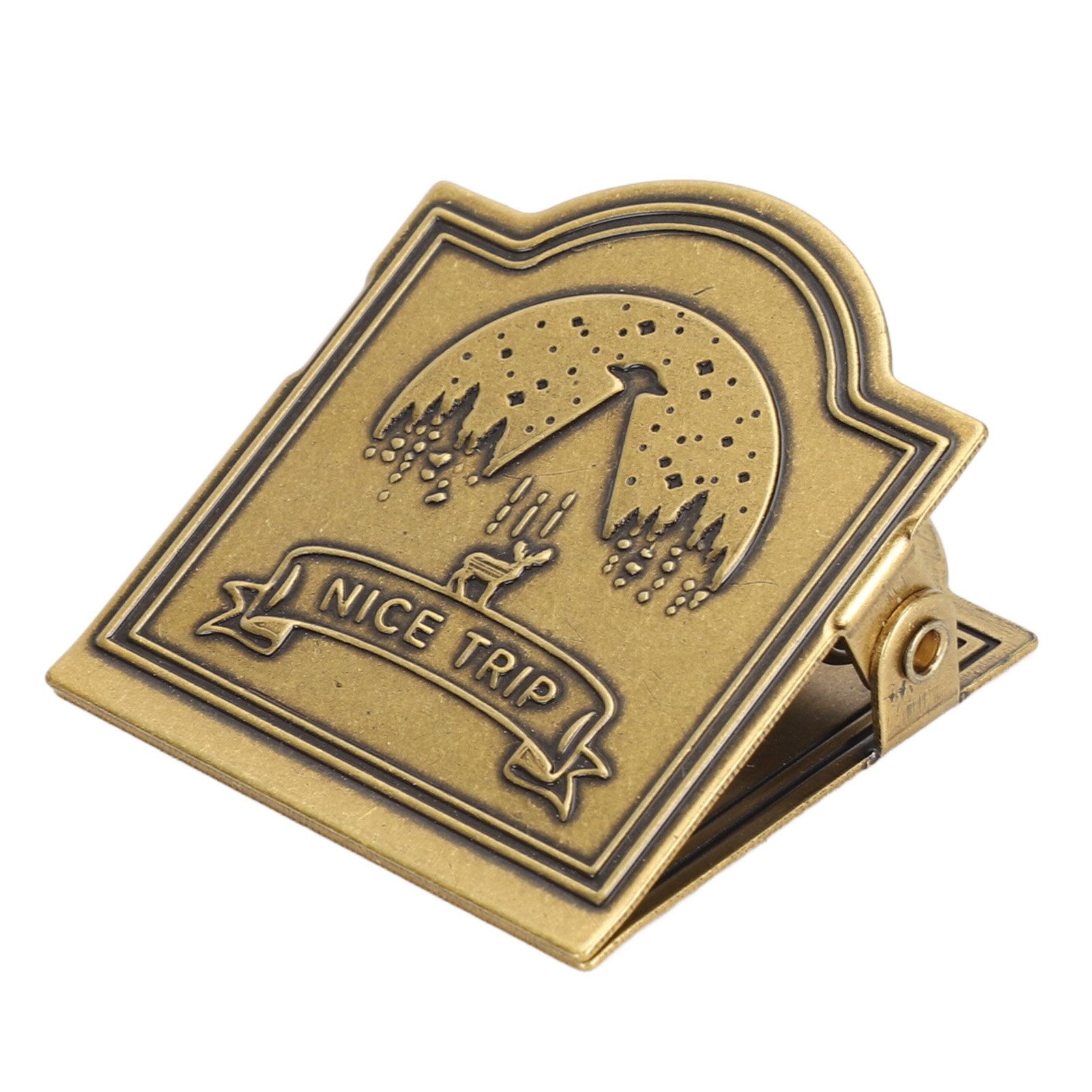 Brass Binder Clip Винтажный декоративный