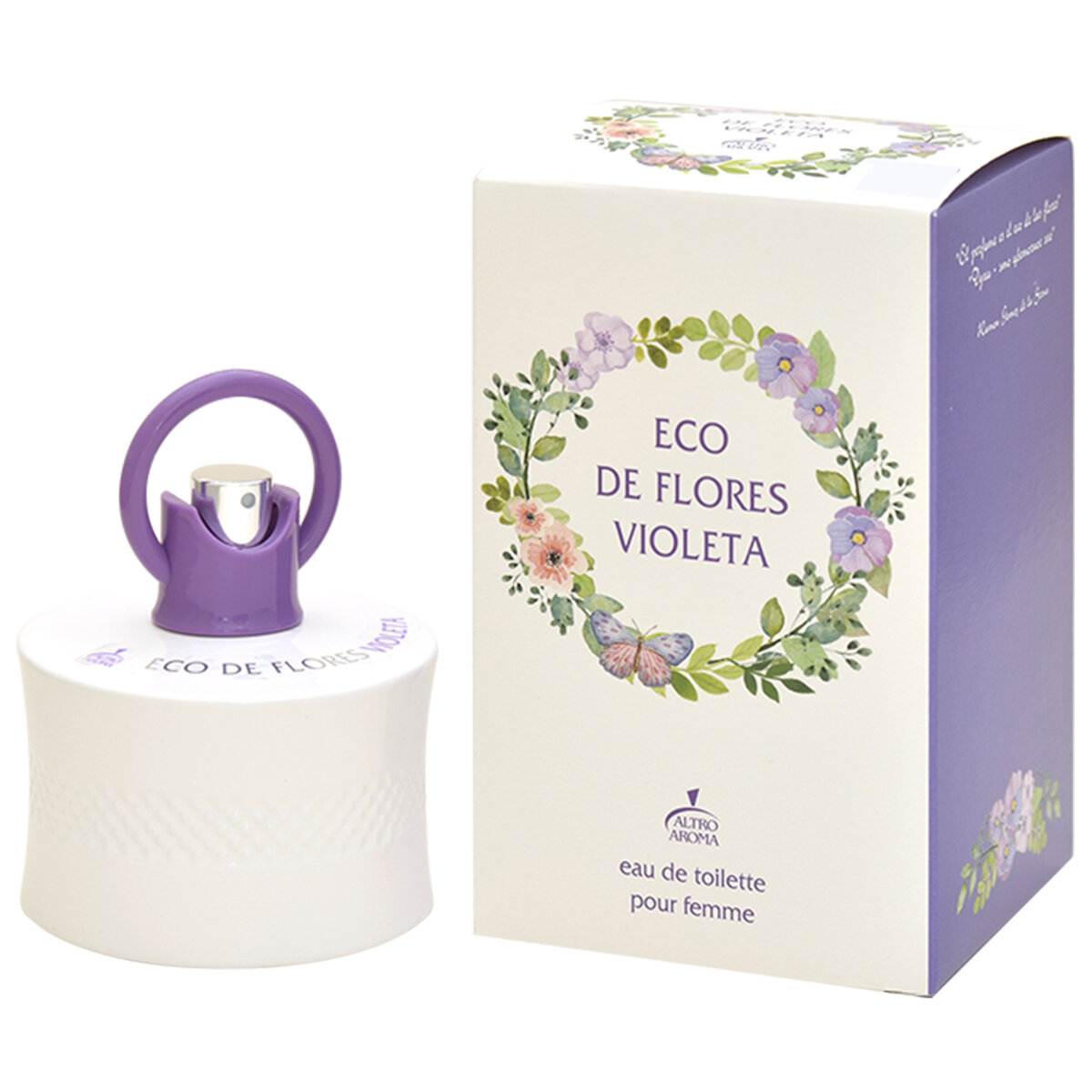 Туалетная вода женская ALTRO AROMA древесная Eco De Flores Violeta 95мл