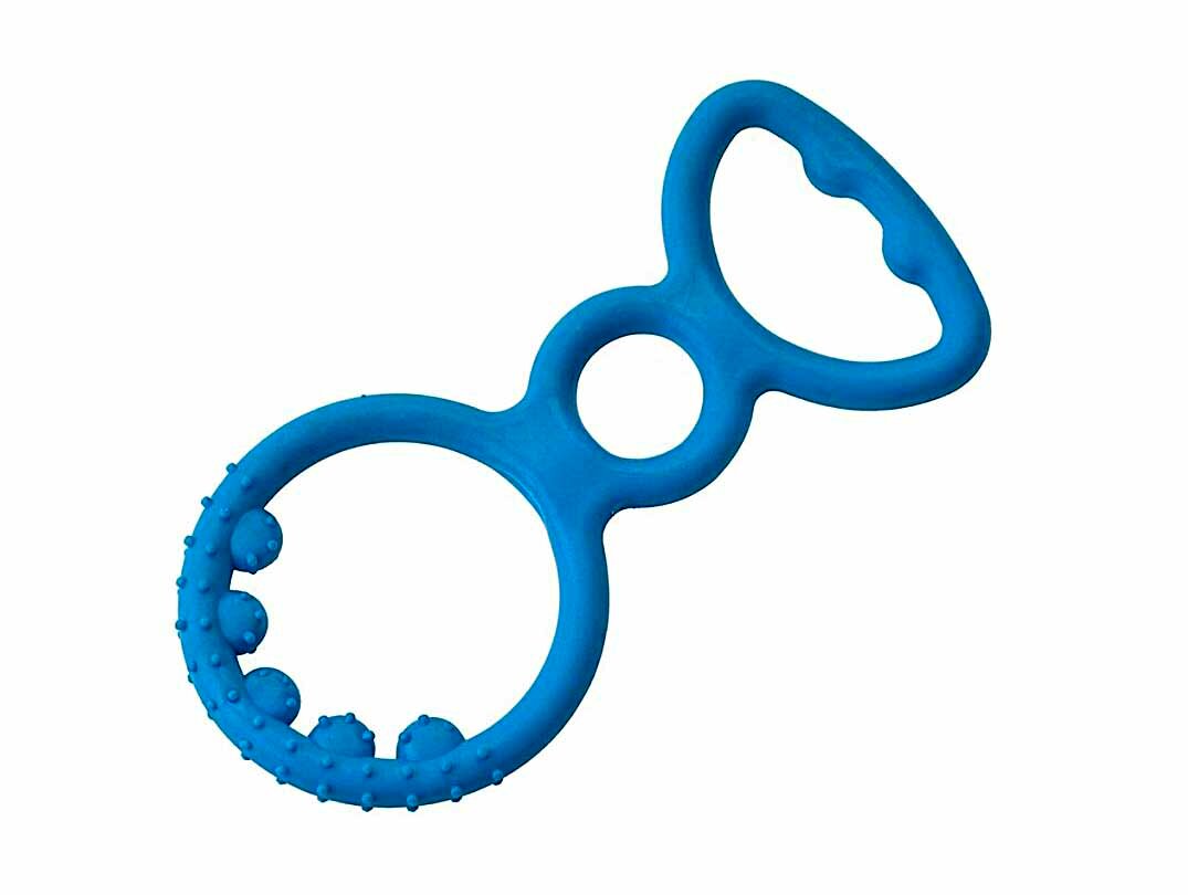 Игрушка для собак Перетяжка, синяя, 18.5х9 см