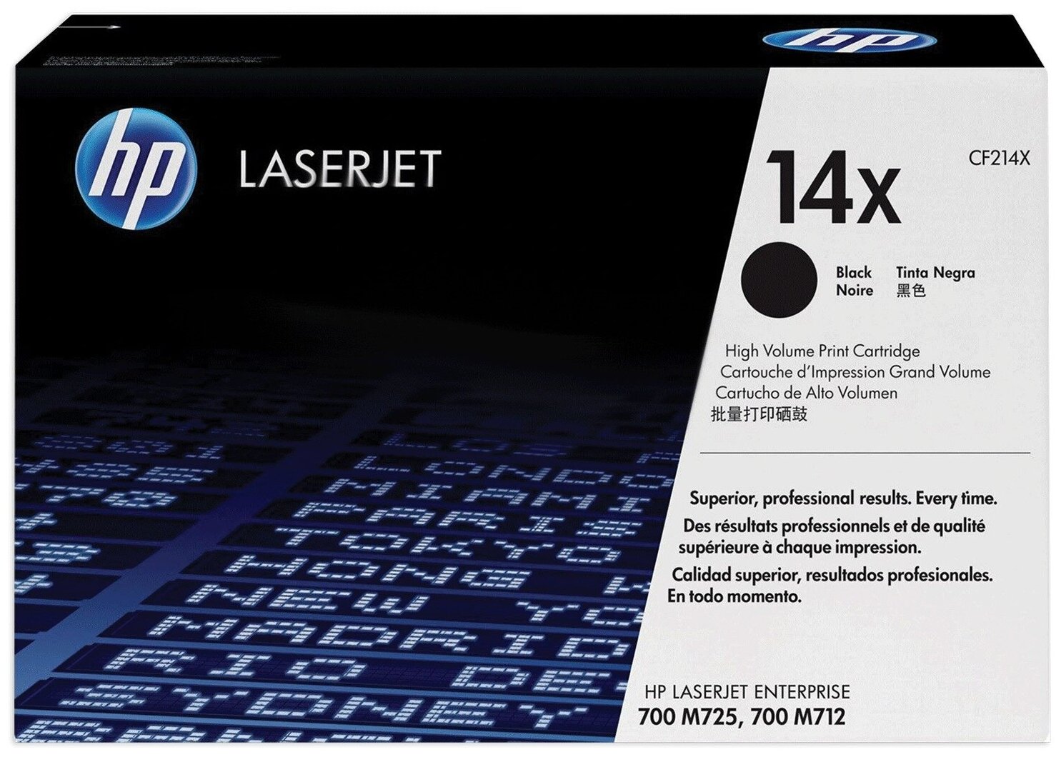Картридж лазерный HP (CF214X) LaserJet M725dn/M725f/M712dn, №14X, оригинальный, увеличенный ресурс 17500 страниц