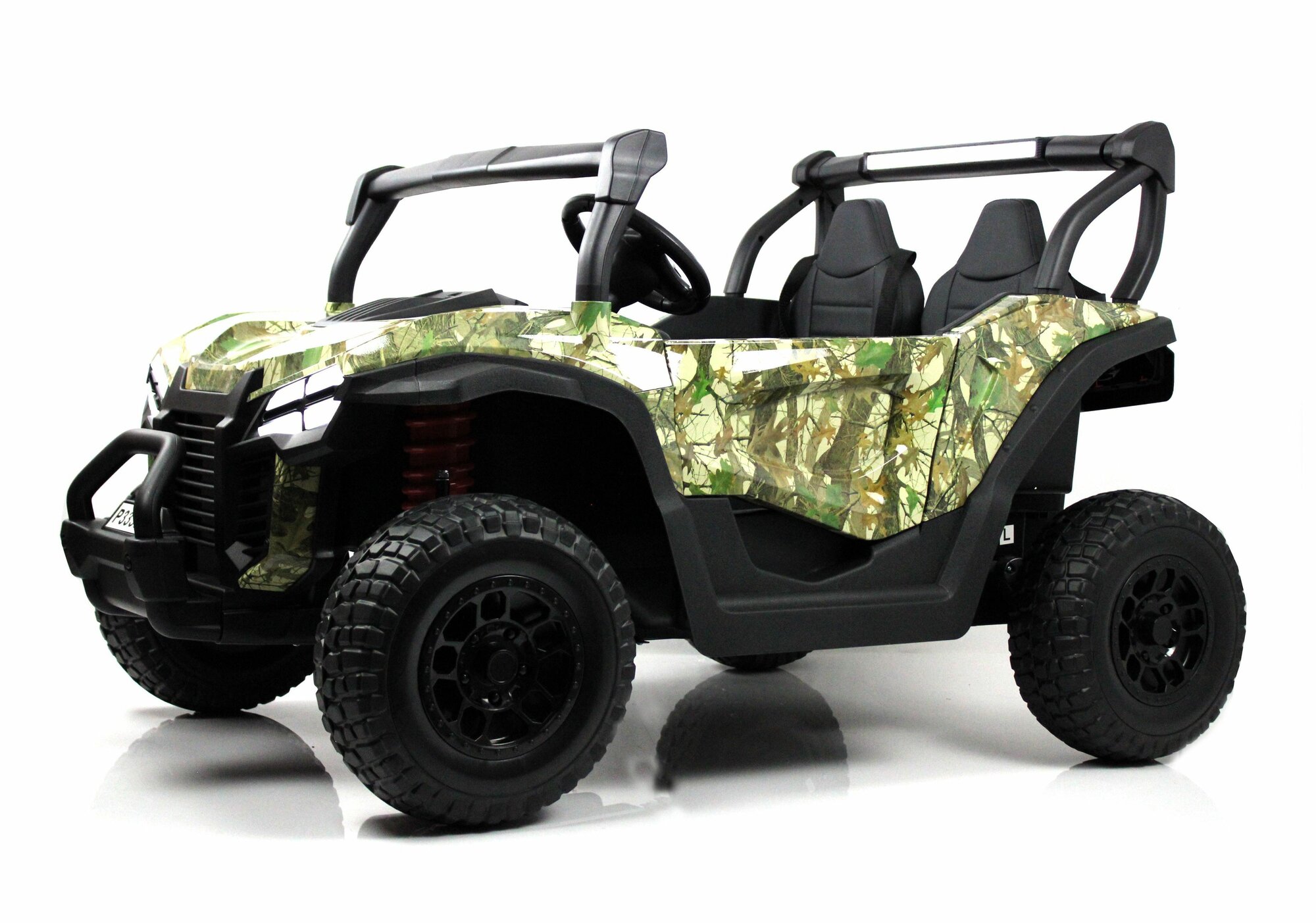 Детский электромобиль RiverToys P333PP (Buggy) с дистанционным управлением, двухместный, полноприводный