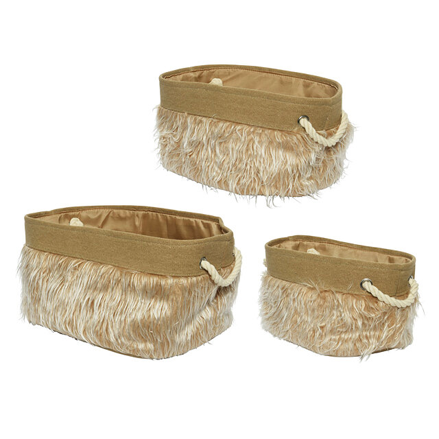 Набор мягких корзин Олли 30-43 см, 3 шт, Kaemingk, 760203