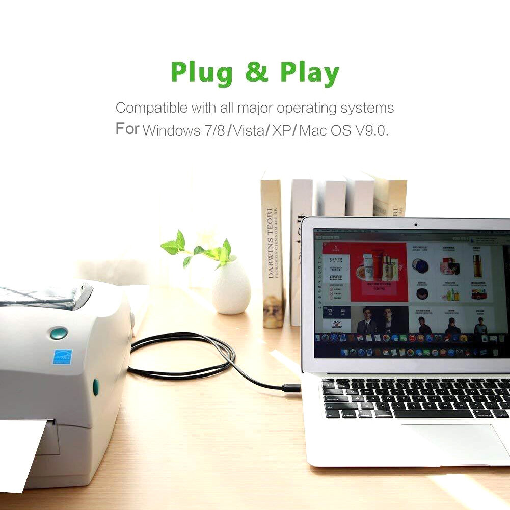 Высокоскоростной кабель-концентратор DOONJIEY USB 3.0 Type A to B для принтера и сканера