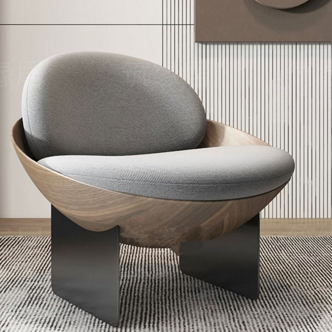 Интерьерное кресло Uzein (серый / ткань)