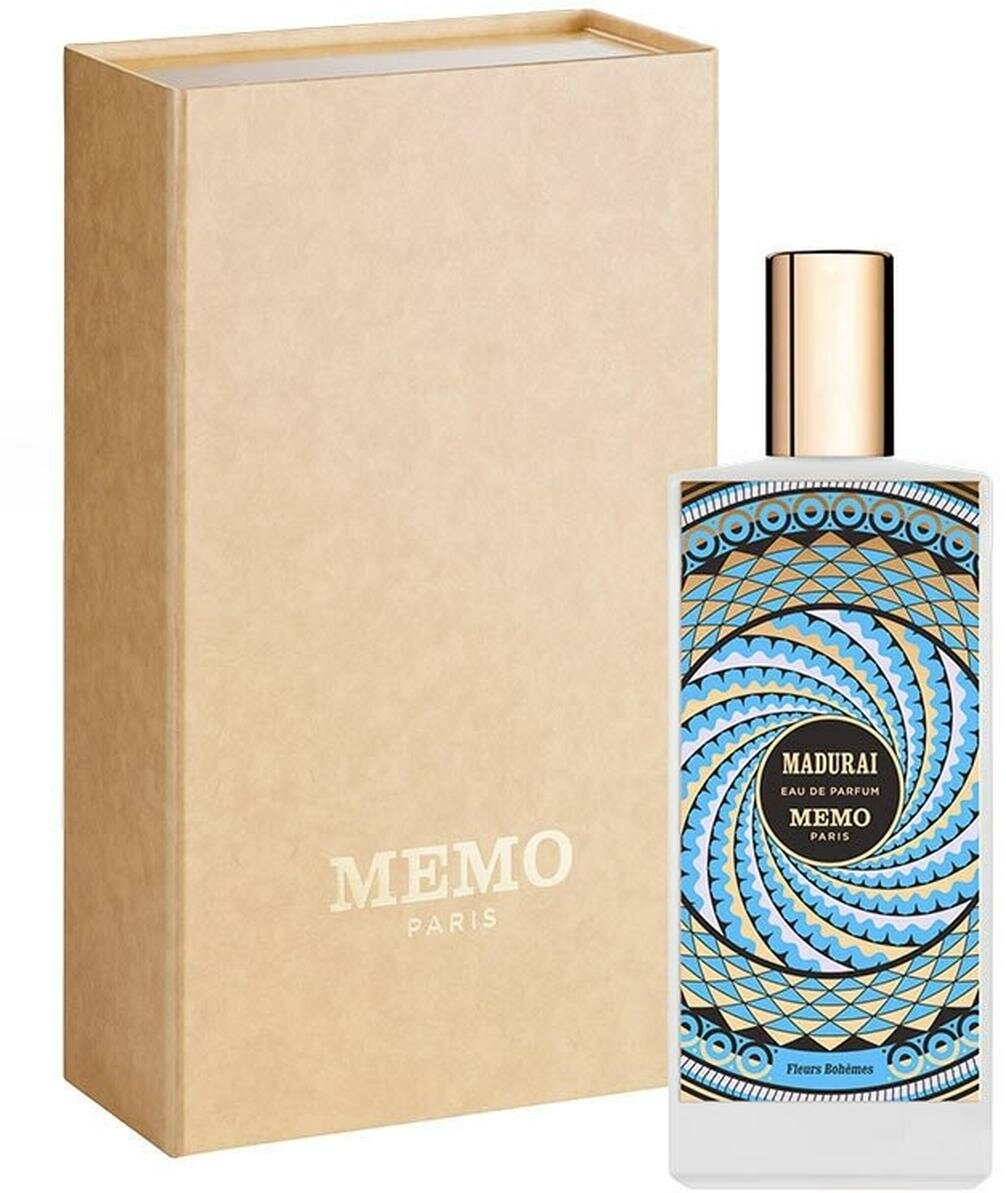 Парфюмерная вода Memo Madurai, объем 75 мл, аромат унисекс, год 2022