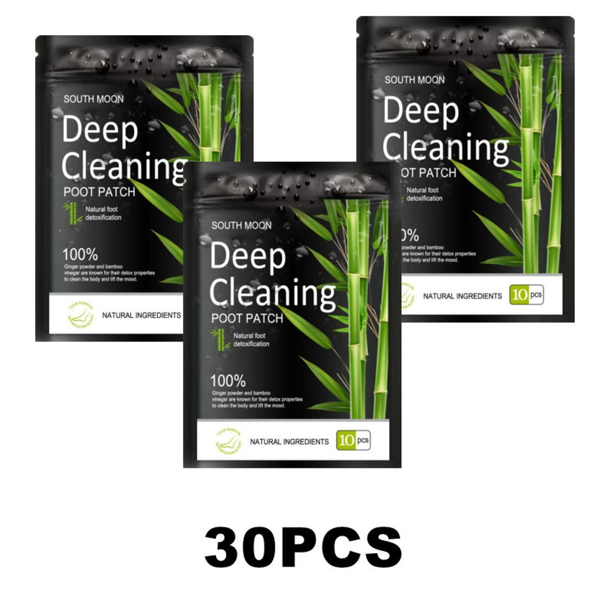 30 шт. Nuubu Detox Foot Patches Natural Detoxing Body Toxics Cleansing Resttress Foots Slimming Cleaning Body Care Pads