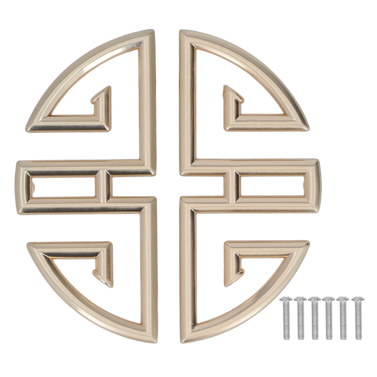 Элегантная полая ручка из цинкового сплава, простая установка, 2 шт. в китайском античном стиле для книжных шкафов, шкафов, декоративные ручки для шкафа