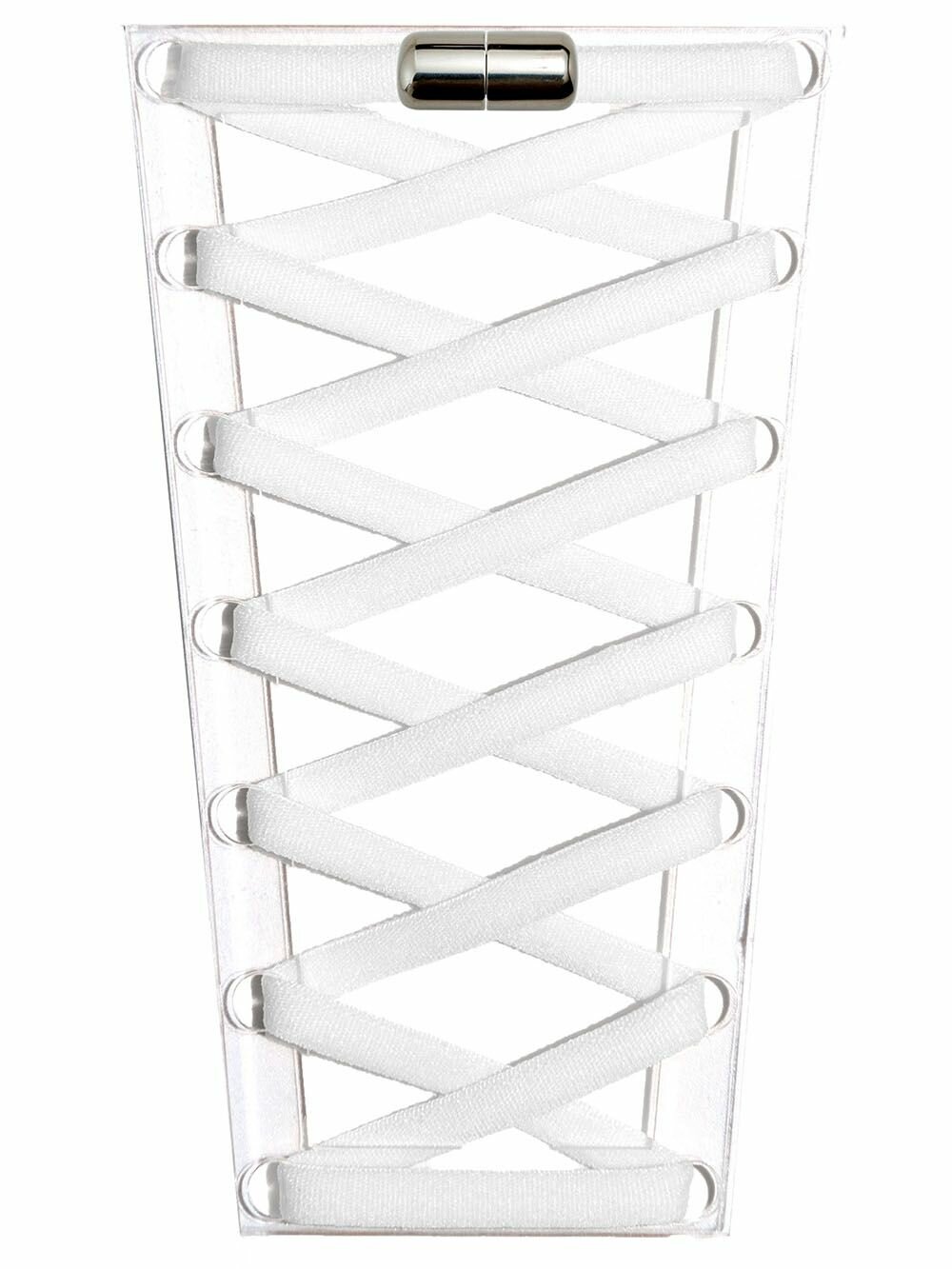 Шнурки резинки для обуви с фиксатором эластичные