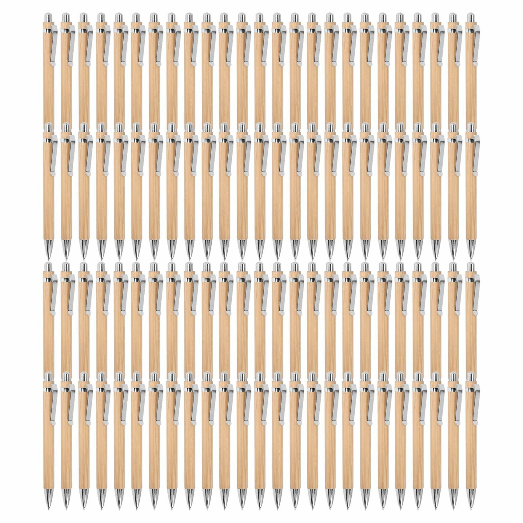 (E J H N) 0 100 шт./лот, Бамбуковая шариковая ручка, Канцелярские и школьные принадлежности, Синие чернила