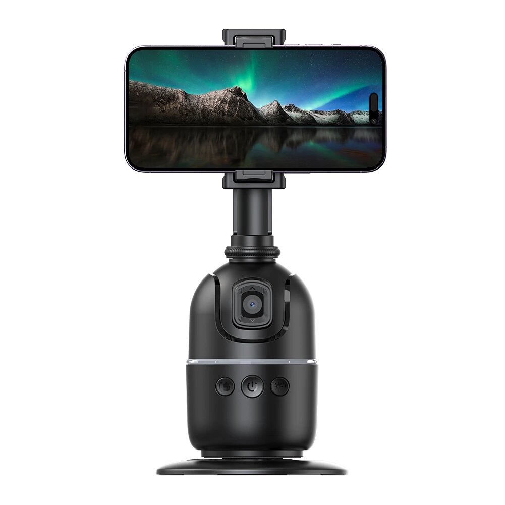 Auto Face Tracking Tripod 360° Rotation Auto Tracking Phone Holder with Remote & Gesture Control Gimbal Stabilizer Rechargeable