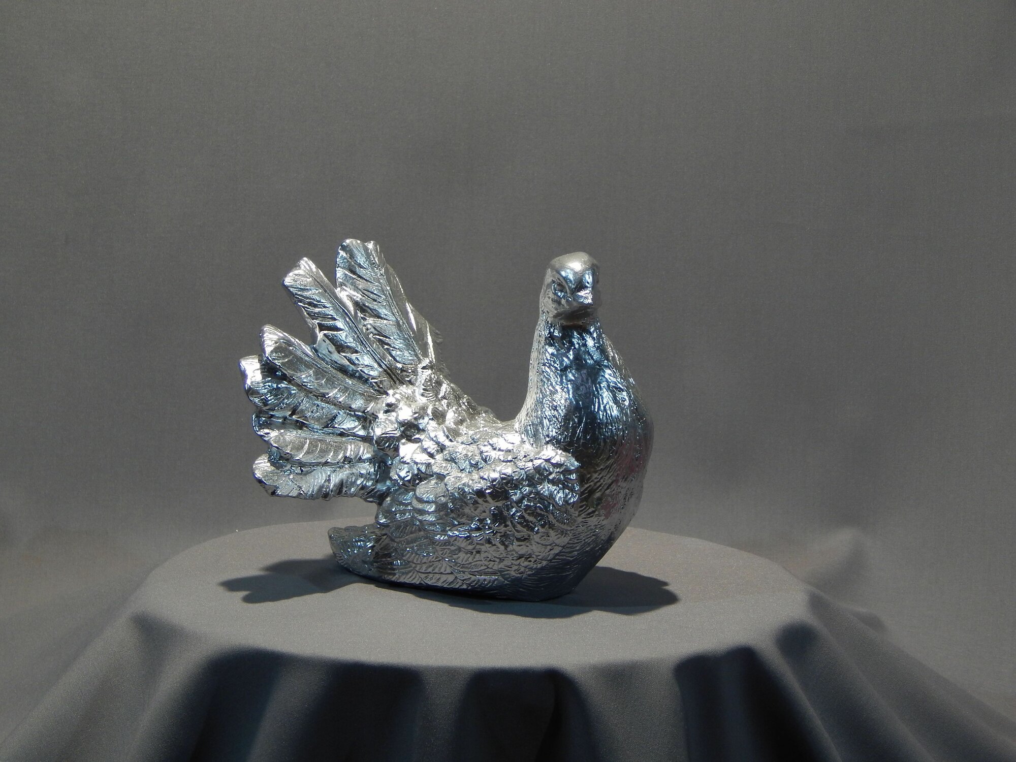 Голубь для декора Дом-Сад цвет светлое серебро