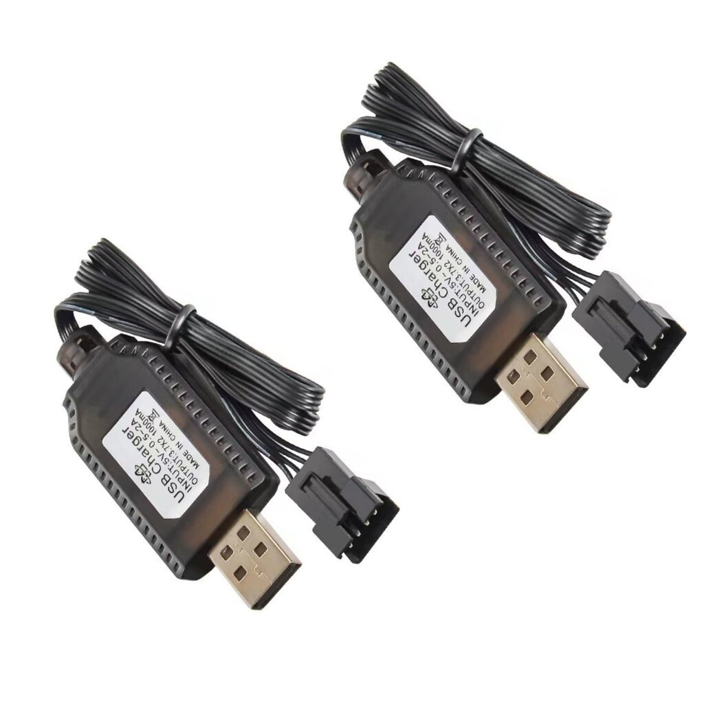 2 кабеля для зарядки литиевых аккумуляторов USB 7,4 В зарядные устройства SM 4P