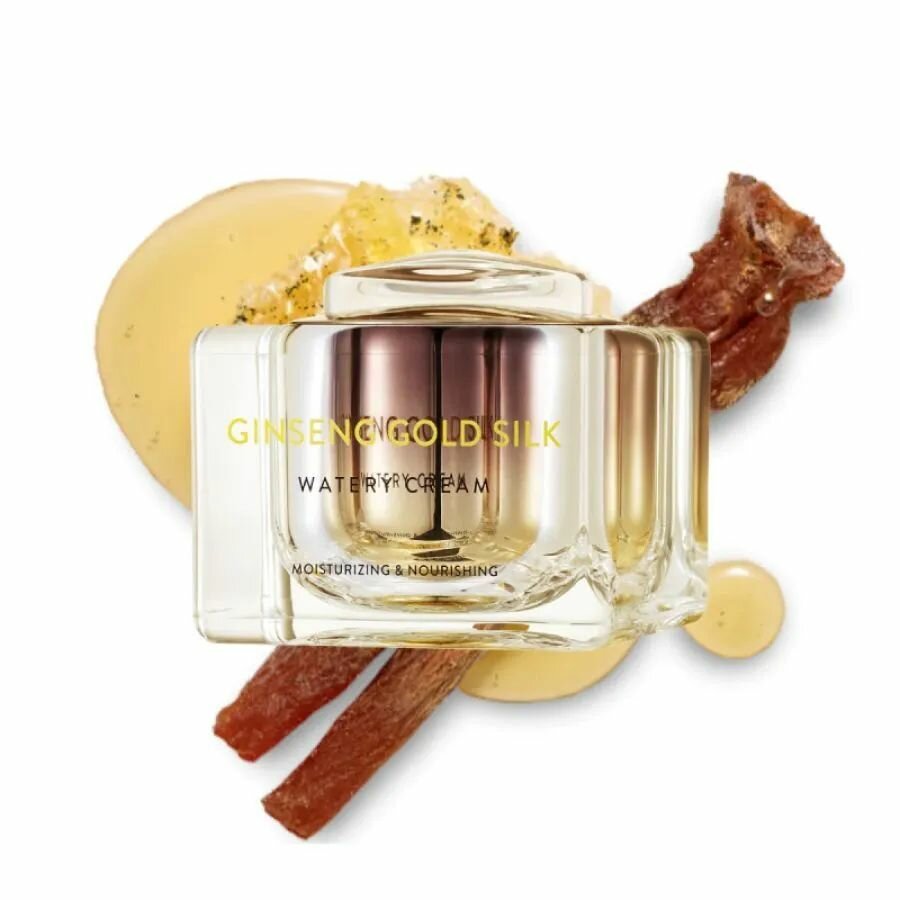 Омолаживающий гель-крем с золотом и красным королевским женьшенем Nature Republic Ginseng Royal Silk Watery Cream