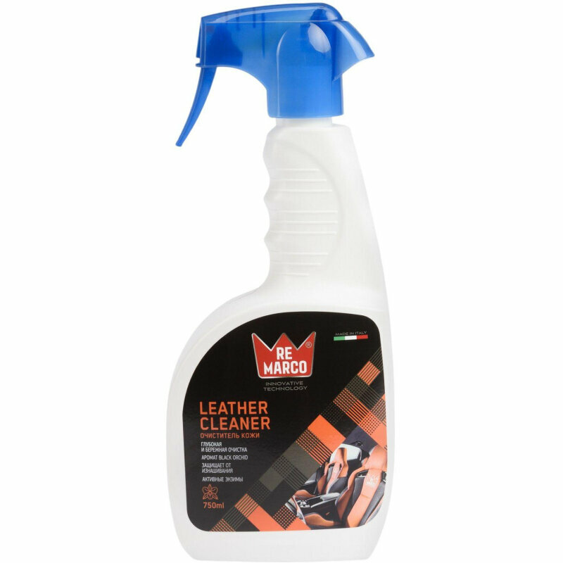 Очиститель кожи LEATHER CLEANER Black Orchide 750 мл RE MARCO RM-855, 2226378