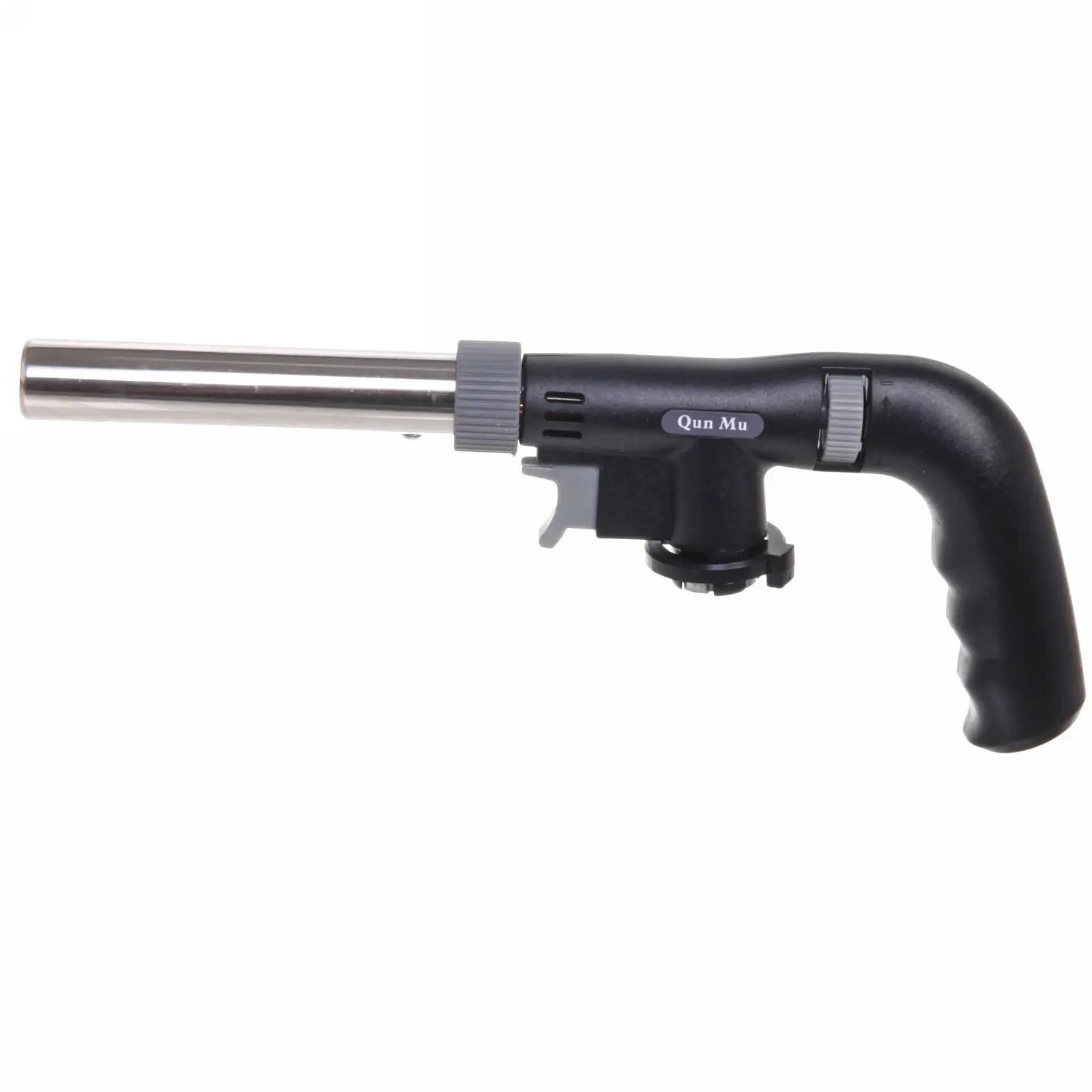 Горелка газовая с пьезоподжигом, эргономичная ручка, металл/пластик, 20х10х3см, 1300°C, цанговое подключение