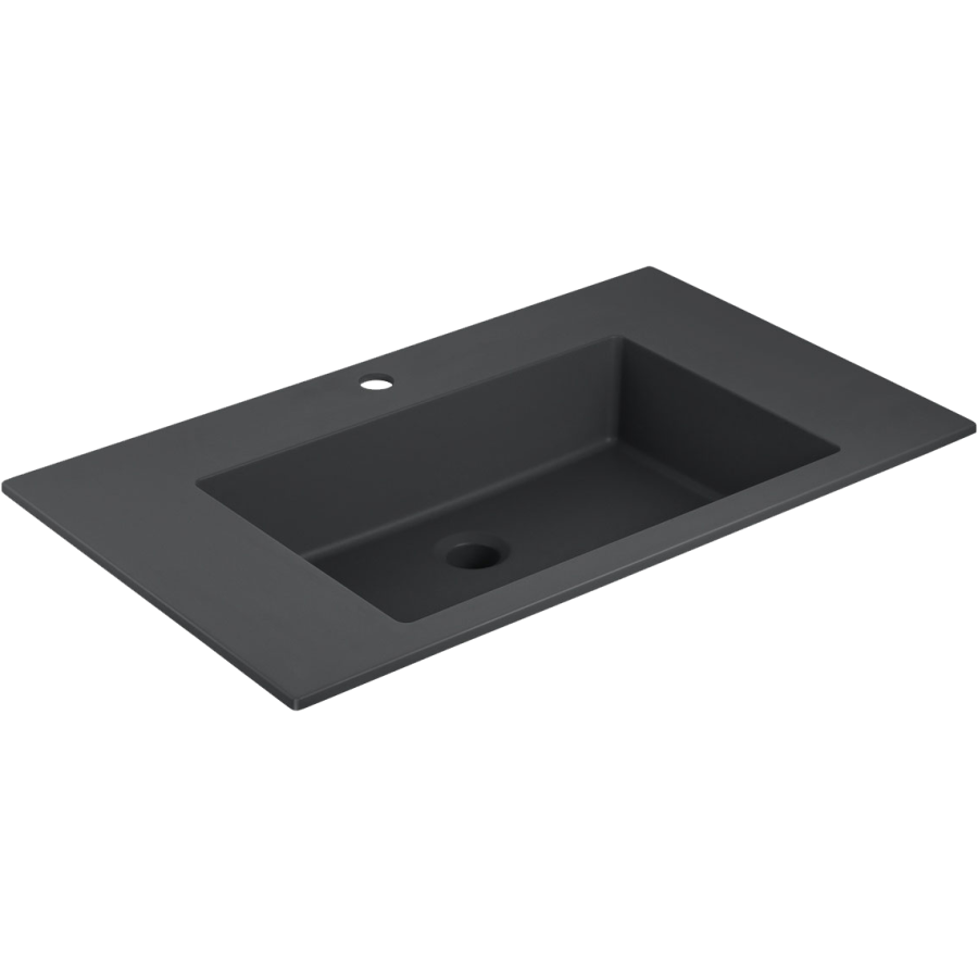 Мебельная раковина Vincea 80, черная