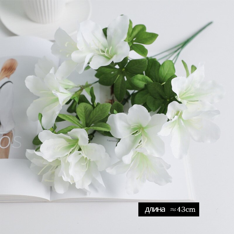 Искусственные цветы, азалия, 3 шт