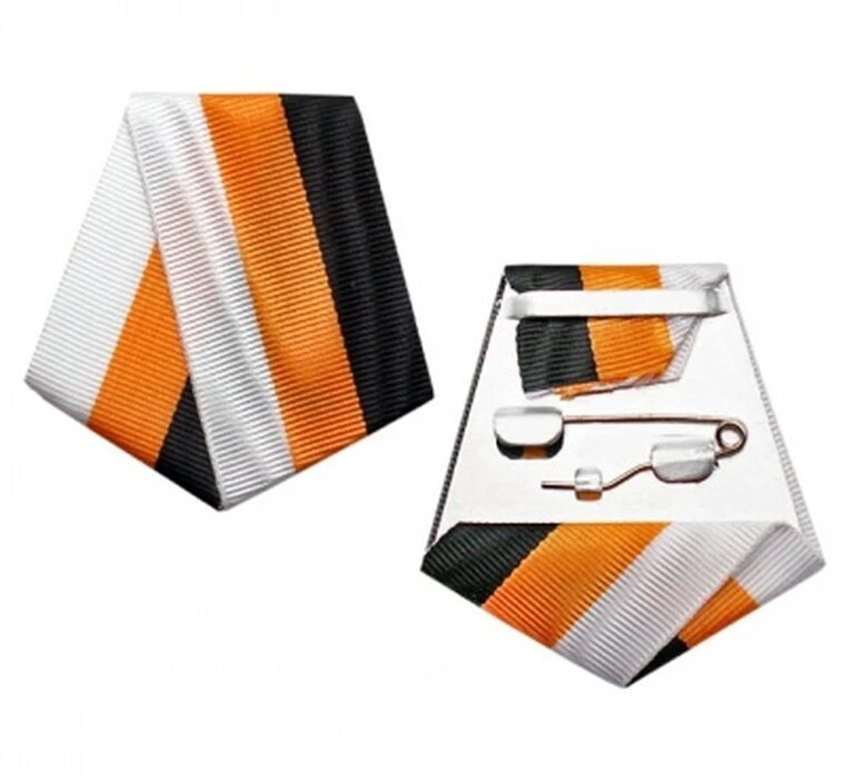 Колодка с муаровой Романовской лентой сувенирная копия, ордена медали и награды