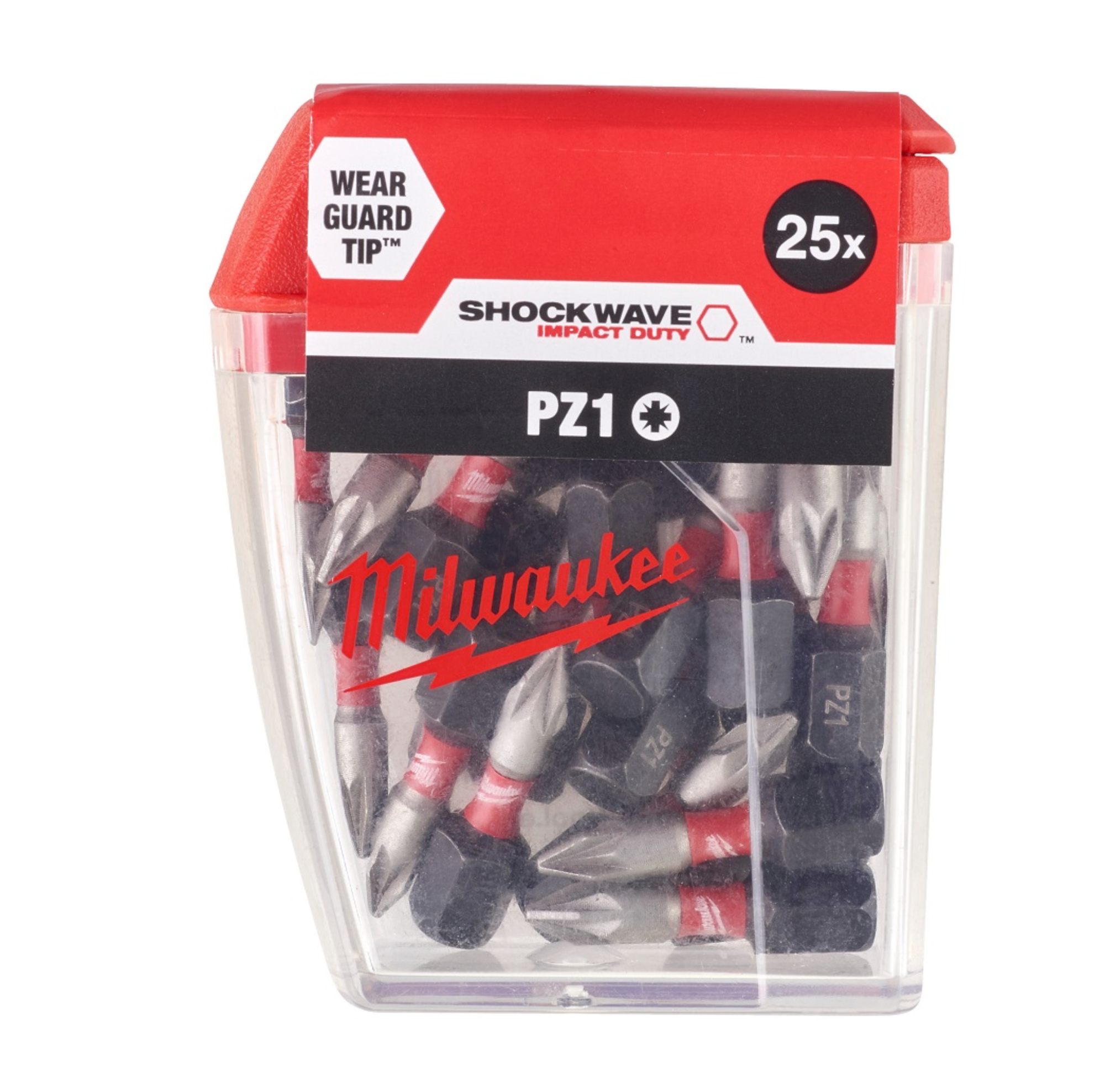 Набор бит Milwaukee Shockwave Impact Duty PZ1 25мм, 25шт, 4932430861