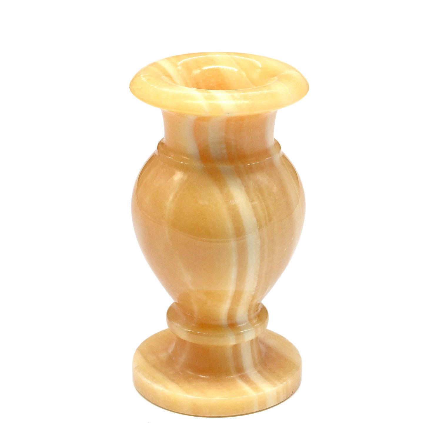 Ваза из оникс желтого 60*60*120мм .