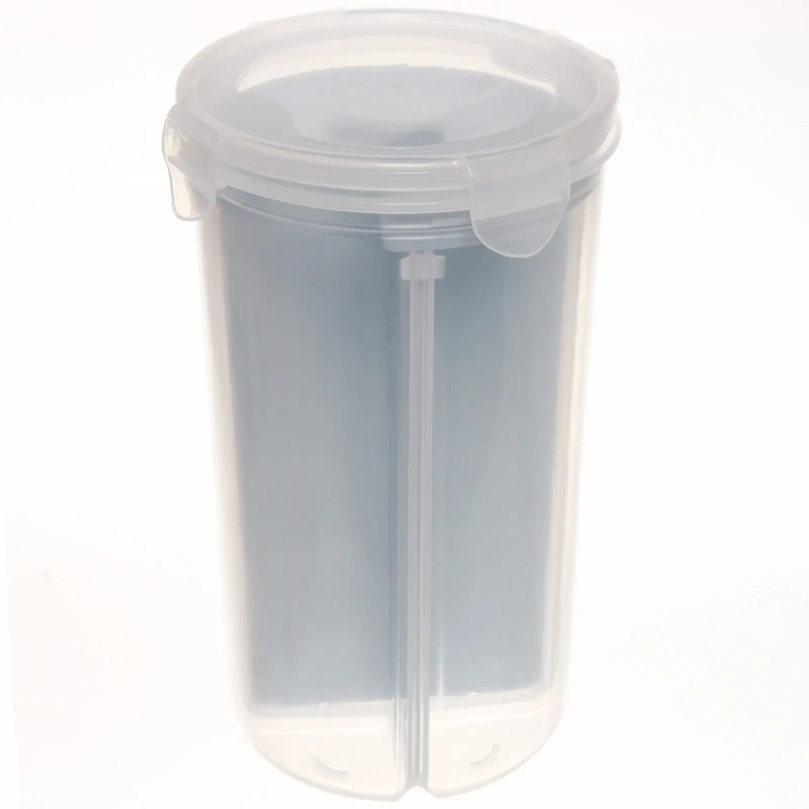 Контейнер для продуктов с 4-мя отделениями, герметичные защелки, пластик, 12х22 см