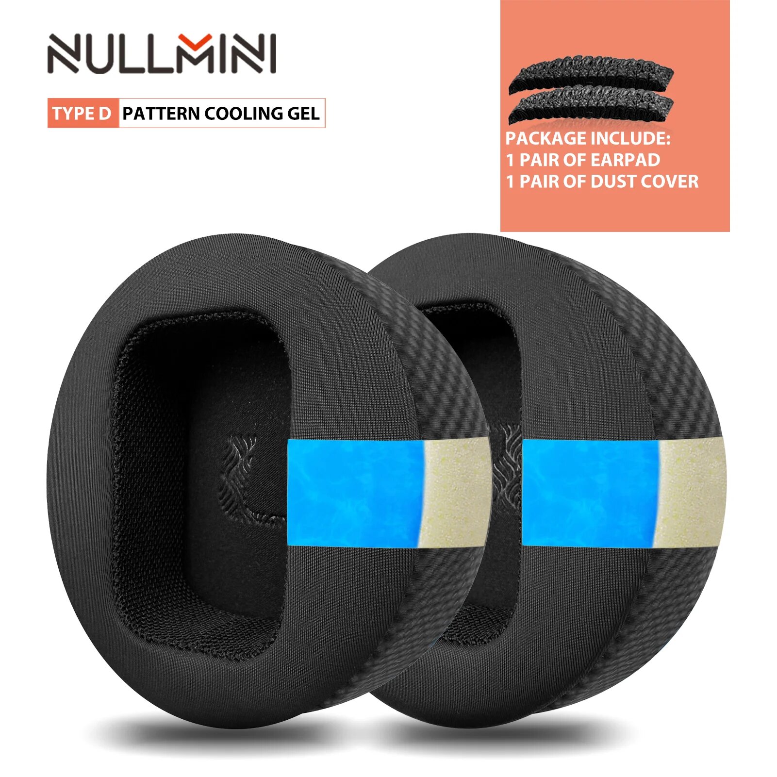 Nullmini Охлаждающие гелевые амбушюры для FiiO FT1 Pro черные Type D
