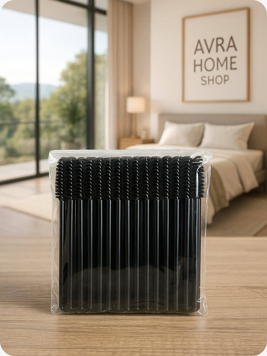 Щеточка для бровей и ресниц / гель/ мыло/ воск одноразовая 10 шт