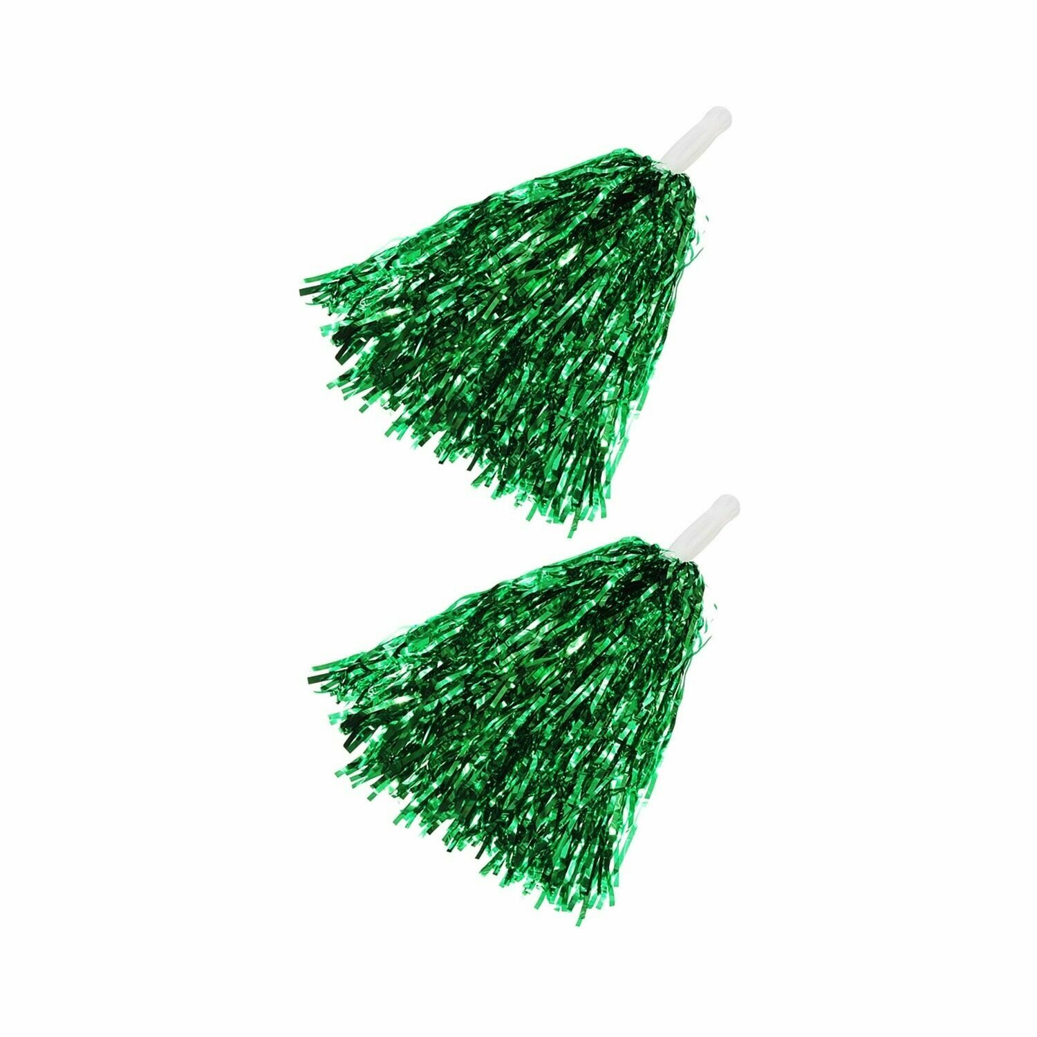 Помпоны для чирлидинга набор 2 шт, цвет зелёный