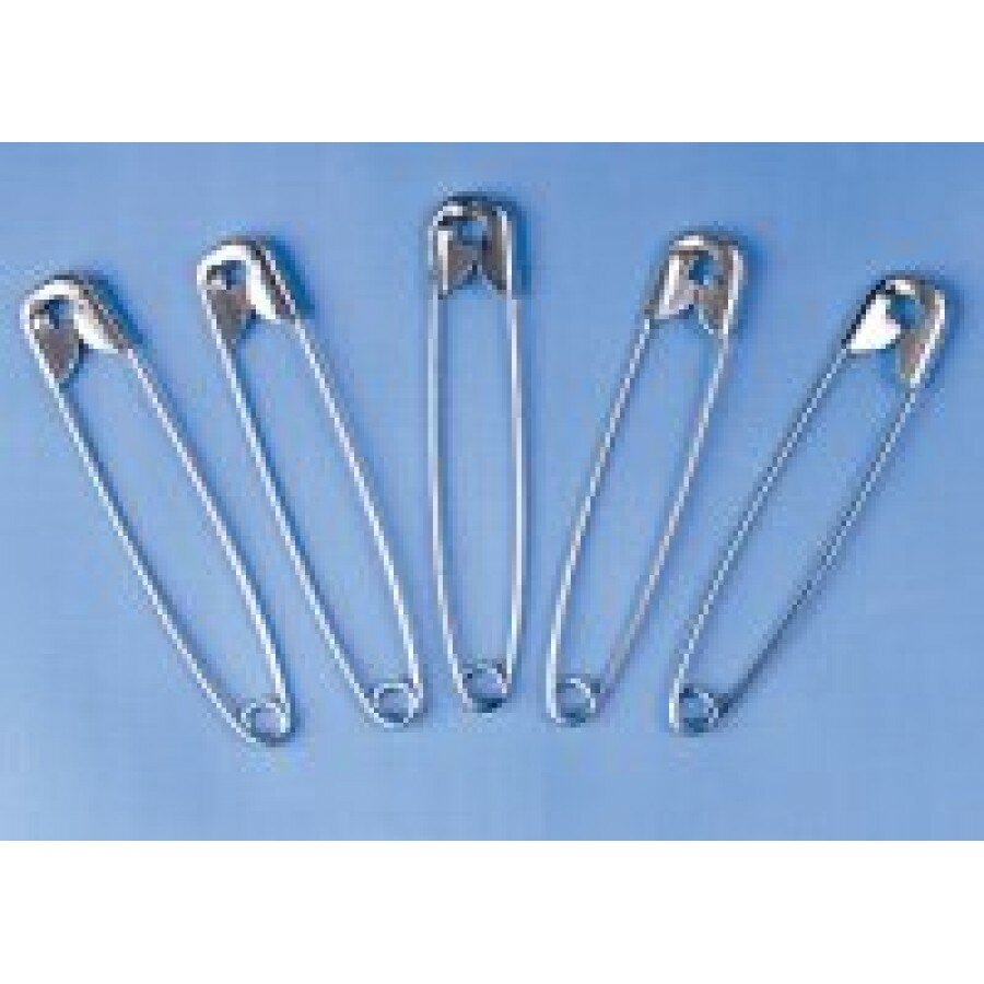 Булавки английские N 4 55мм цв. никель уп.432 шт