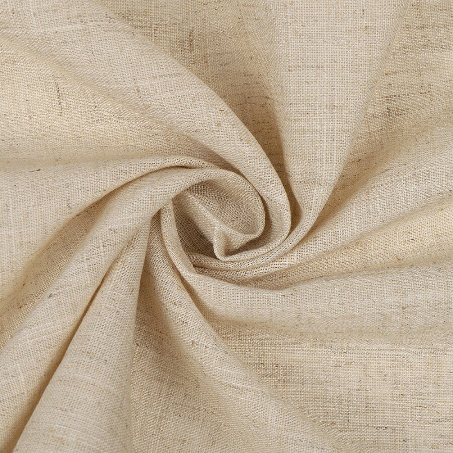 Ткань льняная 190 г/м² лен 40%, вискоза 60% шир.140 см TBY. Li.1002.47 цв.47 натуральный уп.2м