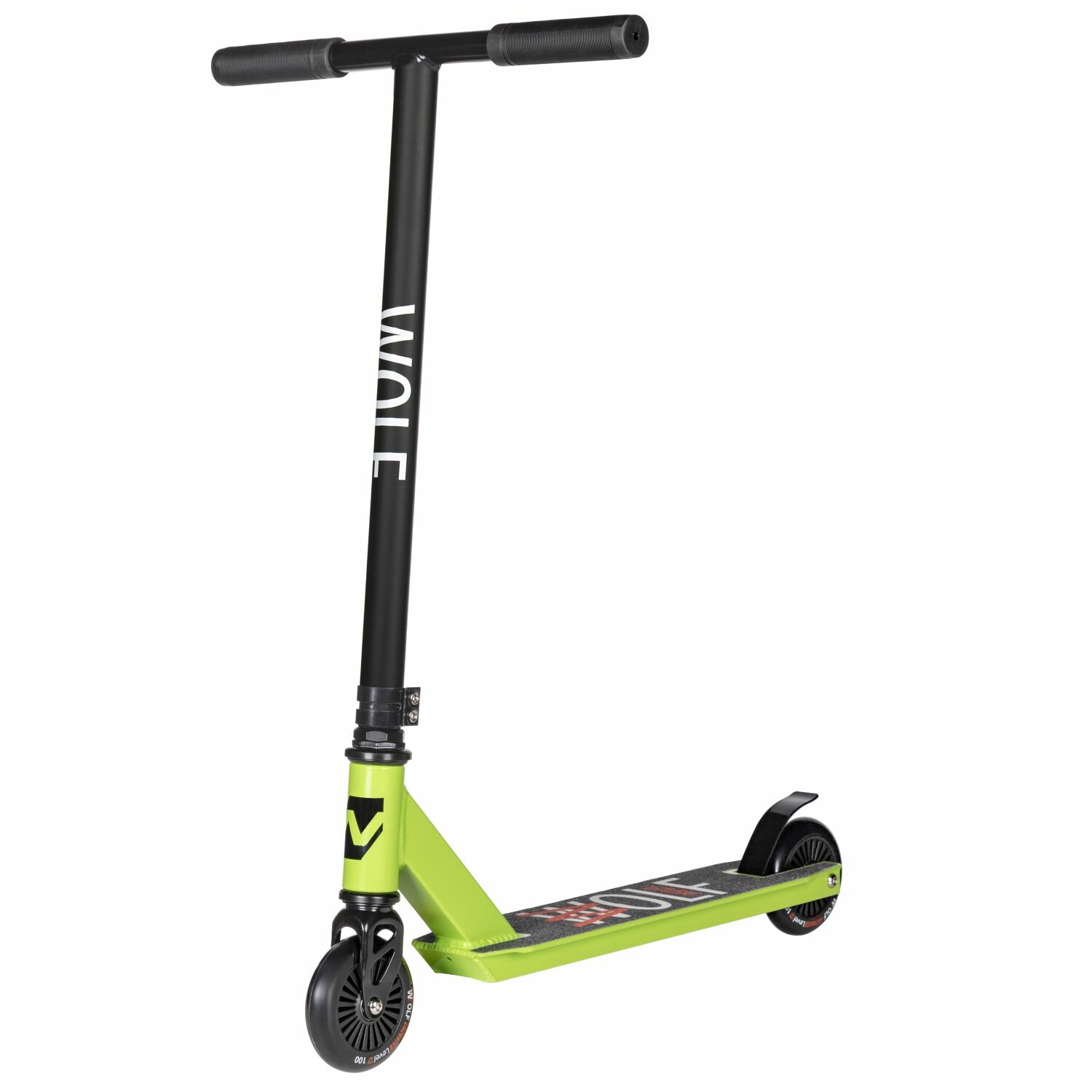 Самокат Novatrack "Wolf JR", трюковой, для мальчиков, 2025 год, зелёный